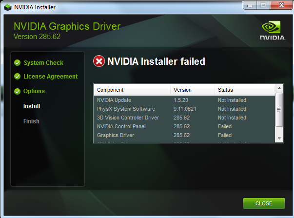 Nvidia Driver : Install Failed and Comodo Firewall | Blog | Giovanni Di ...